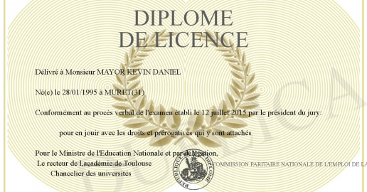 Diplome de licence