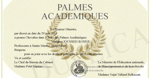 Palmes academiques
