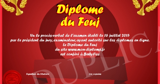 Diplome du Feuj