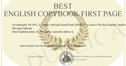 BEST ENGLISH COPYBOOK FIRST PAGE