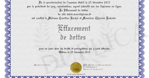 Effacement de dettes