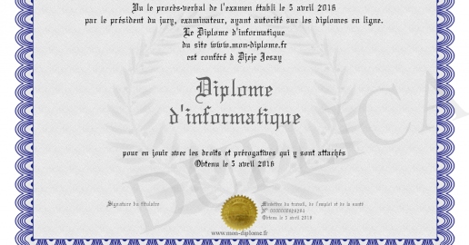 Diplome d informatique