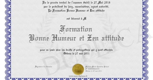 Formation Bonne Humeur et Zen attitude