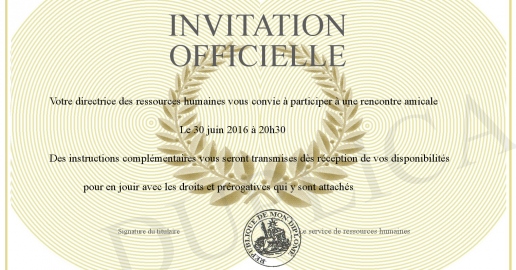 Invitation officielle