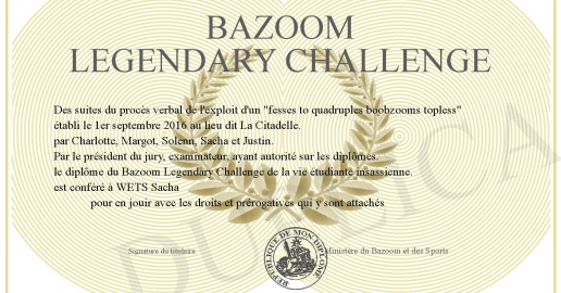 Bazoom Legendary Challenge