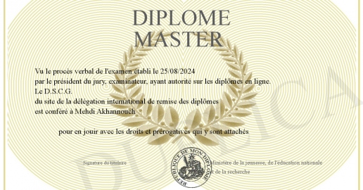 Diplome Master