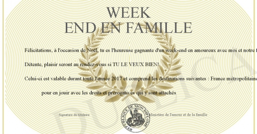Week end en famille