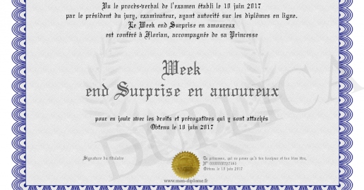 Week end Surprise en amoureux