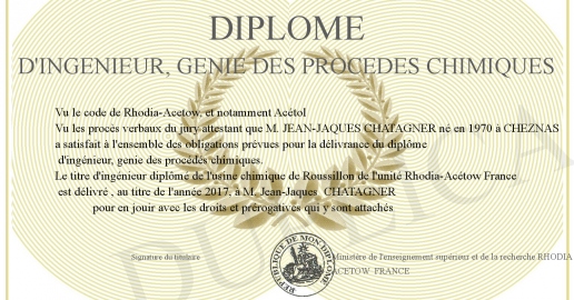 Diplome d ingenieur genie des procedes chimiques