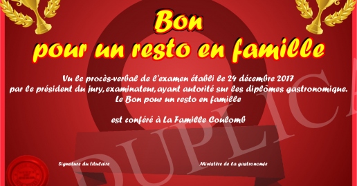 Bon pour un resto en famille