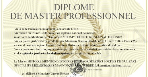Diplome de master professionnel