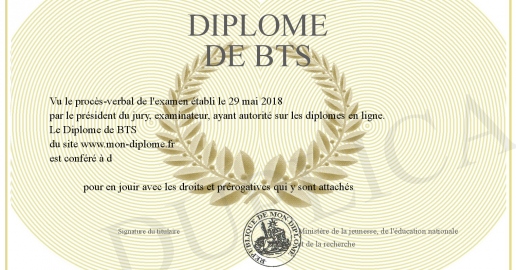 Diplome de BTS
