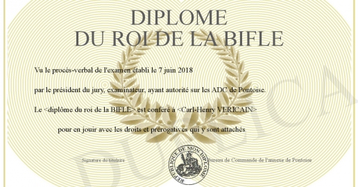 Diplome du roi de la Bifle