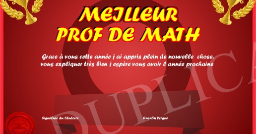 MEILLEUR PROF DE MATH