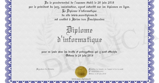 Diplome d informatique