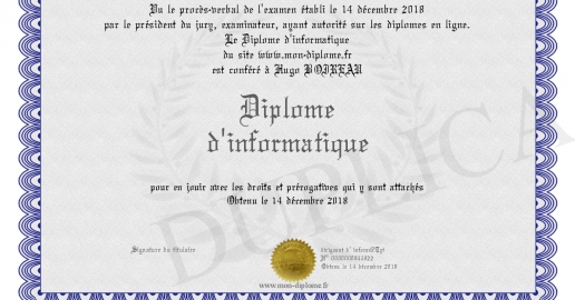 Diplome d informatique