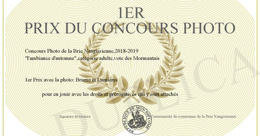 1er Prix du Concours Photo