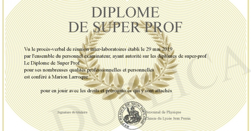 Diplome de Super Prof