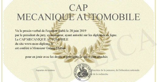 CAP MECANIQUE AUTOMOBILE