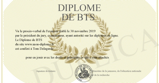 Diplome de BTS