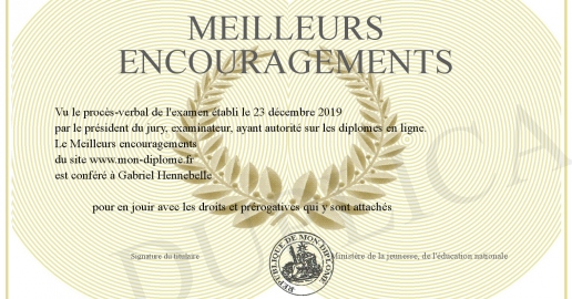 Meilleurs encouragements