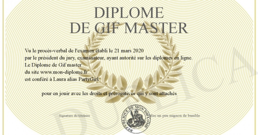 Diplome de Gif master