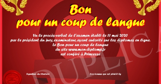 Bon pour un coup de langue