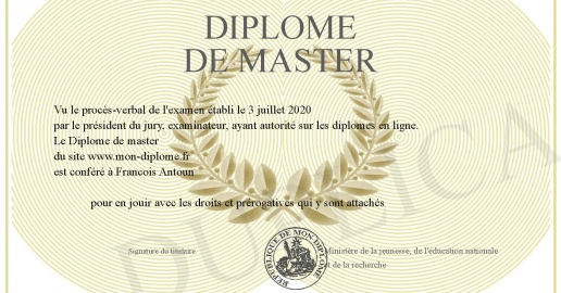 Diplome de master